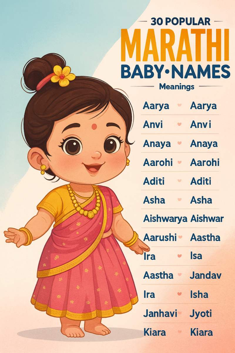 Baby Girl Names in Marathi – Top 180+ Modern